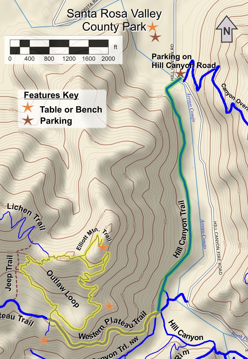 It’s New Map Monday in Conejo Canyons: Hill Canyon to Elliott Mountain ...